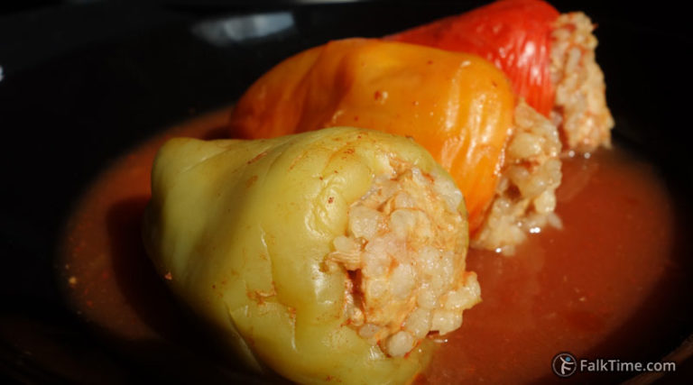 Dolma - bell peppers stuffed with meat and rice, recipe | FalkTime